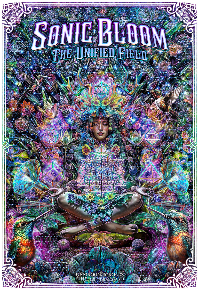 Sonic Bloom 2023 artist proof print – Visionary Art by Dima Yastronaut