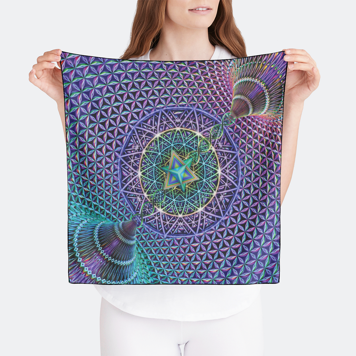 Vortex of Life Bandana – Visionary Art by Dima Yastronaut